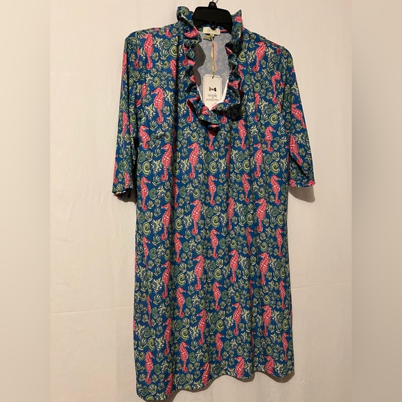 Simply Southern | Dresses | Simply Southern Womens Dress Xxl Blue W ...
